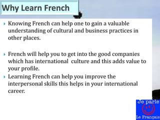 Why learn french | PPSX
