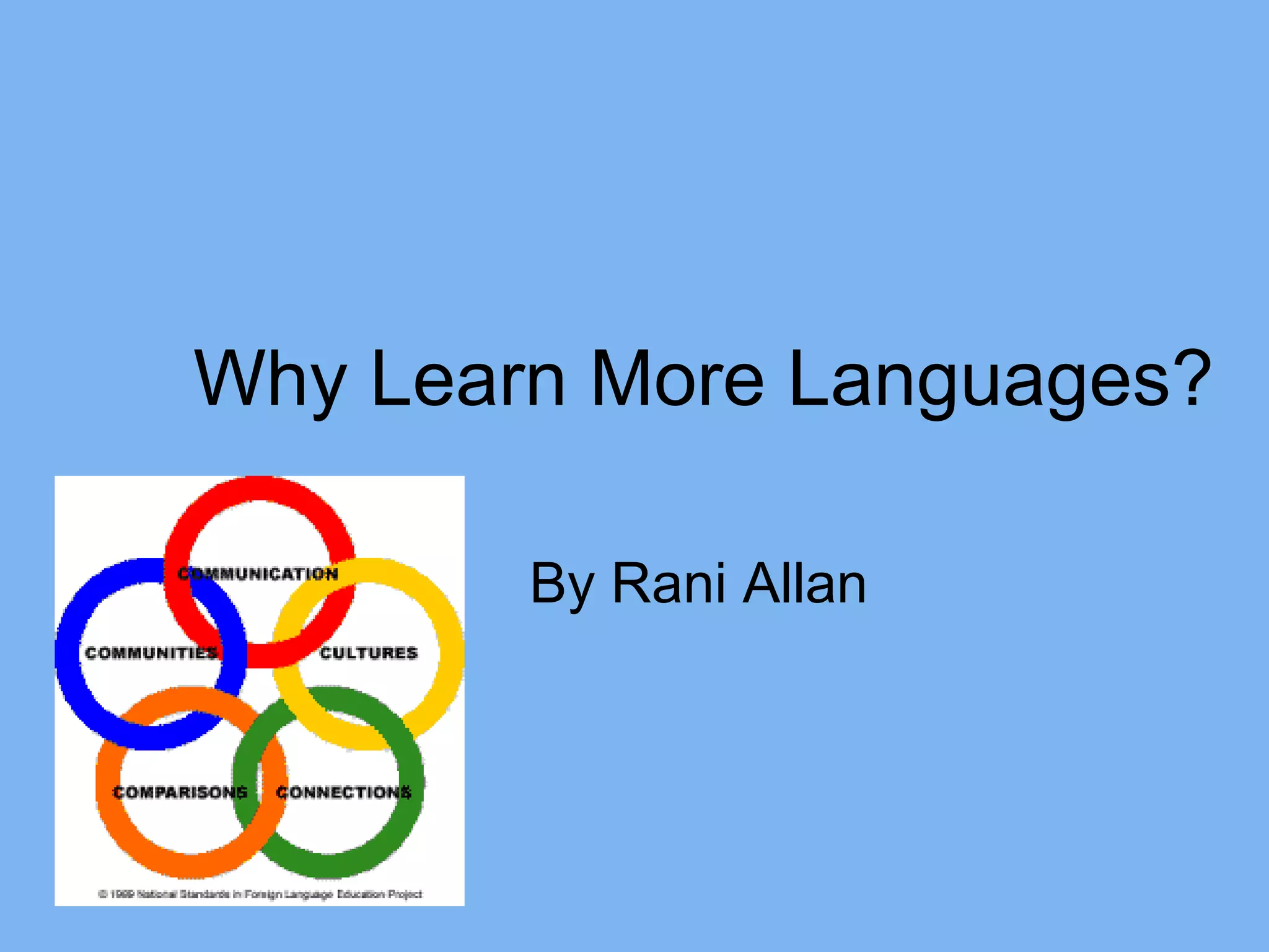 Why learn more languages | PPT