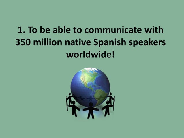 Why learn spanish ppt | PPTX