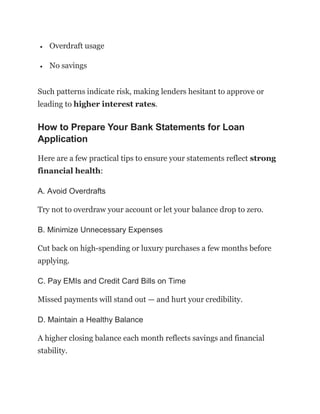 Why Lenders Ask for Bank Statements: What It Reveals and Why It Matters ...