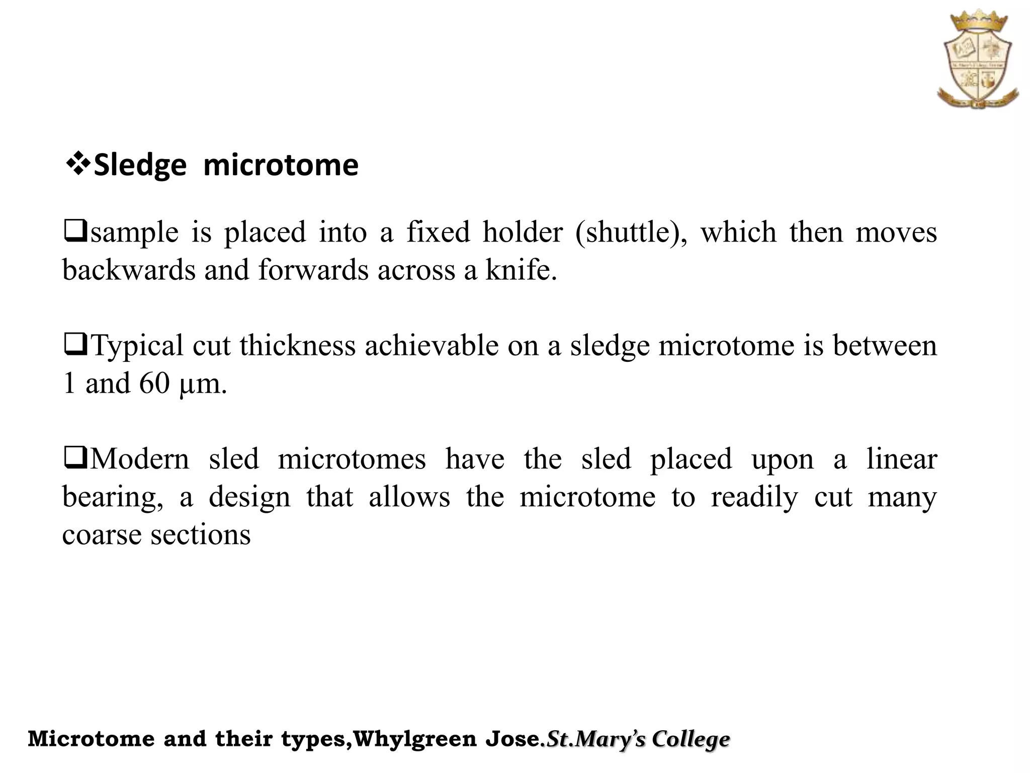Botany:Microtome And Their Types | PPTX