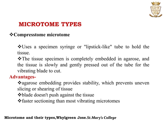 Botany:Microtome And Their Types | PPT