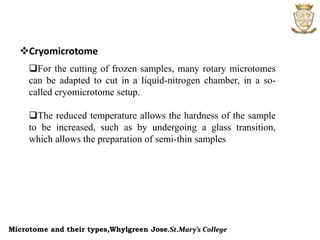 Botany:Microtome And Their Types | PPTX