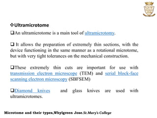 Botany:Microtome And Their Types | PPTX