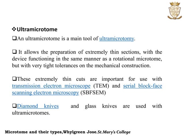 Botany:Microtome And Their Types | PPT