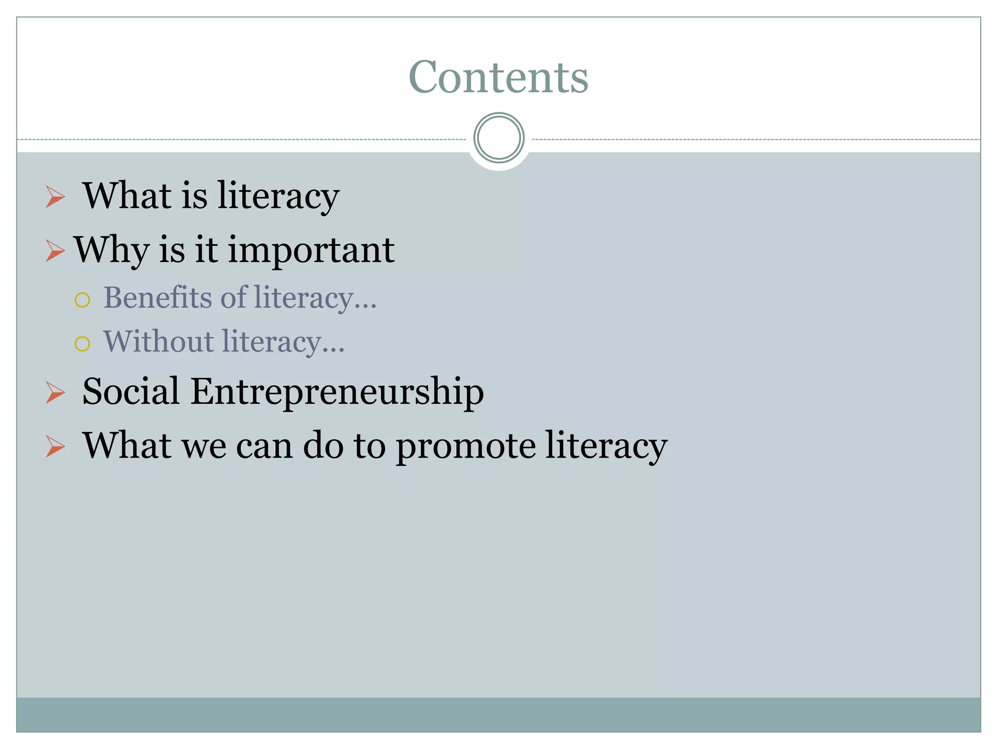 Why Literacy is Important | PPTX