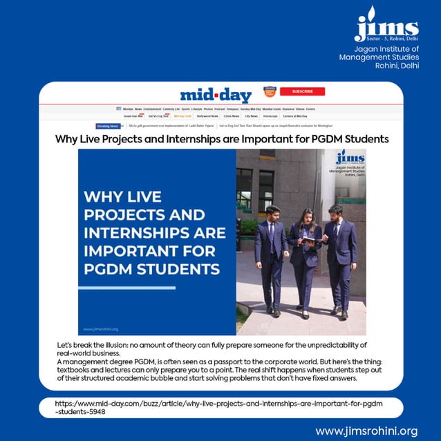 Why Live Projects and Internships are Important for PGDM Students.pdf