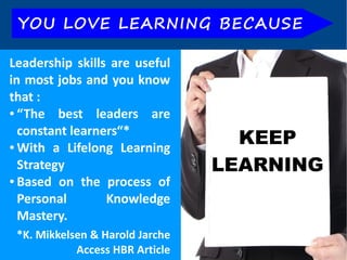 9 Reasons Why You Love Learning | PDF | Education