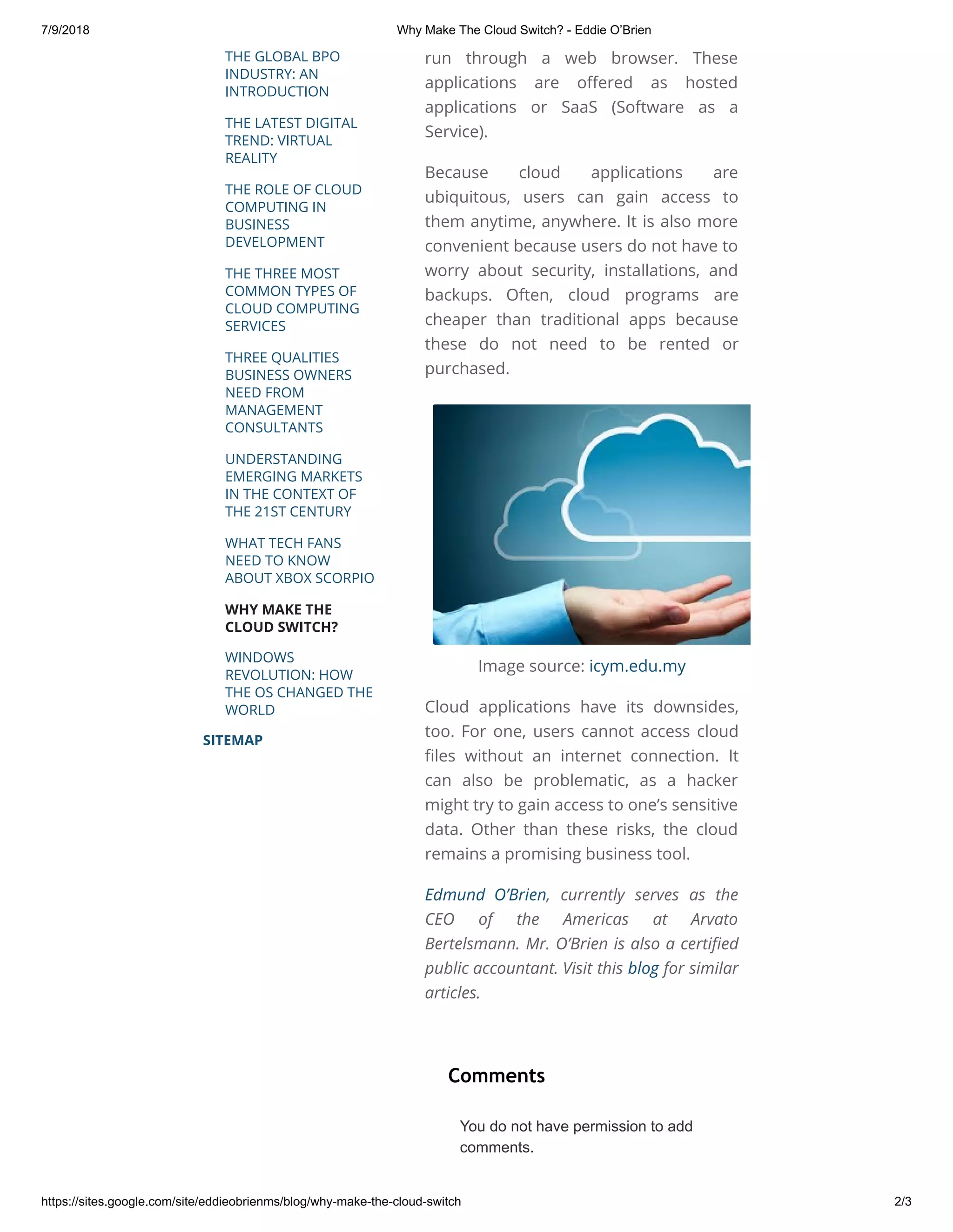 Why Make The Cloud Switch | PDF