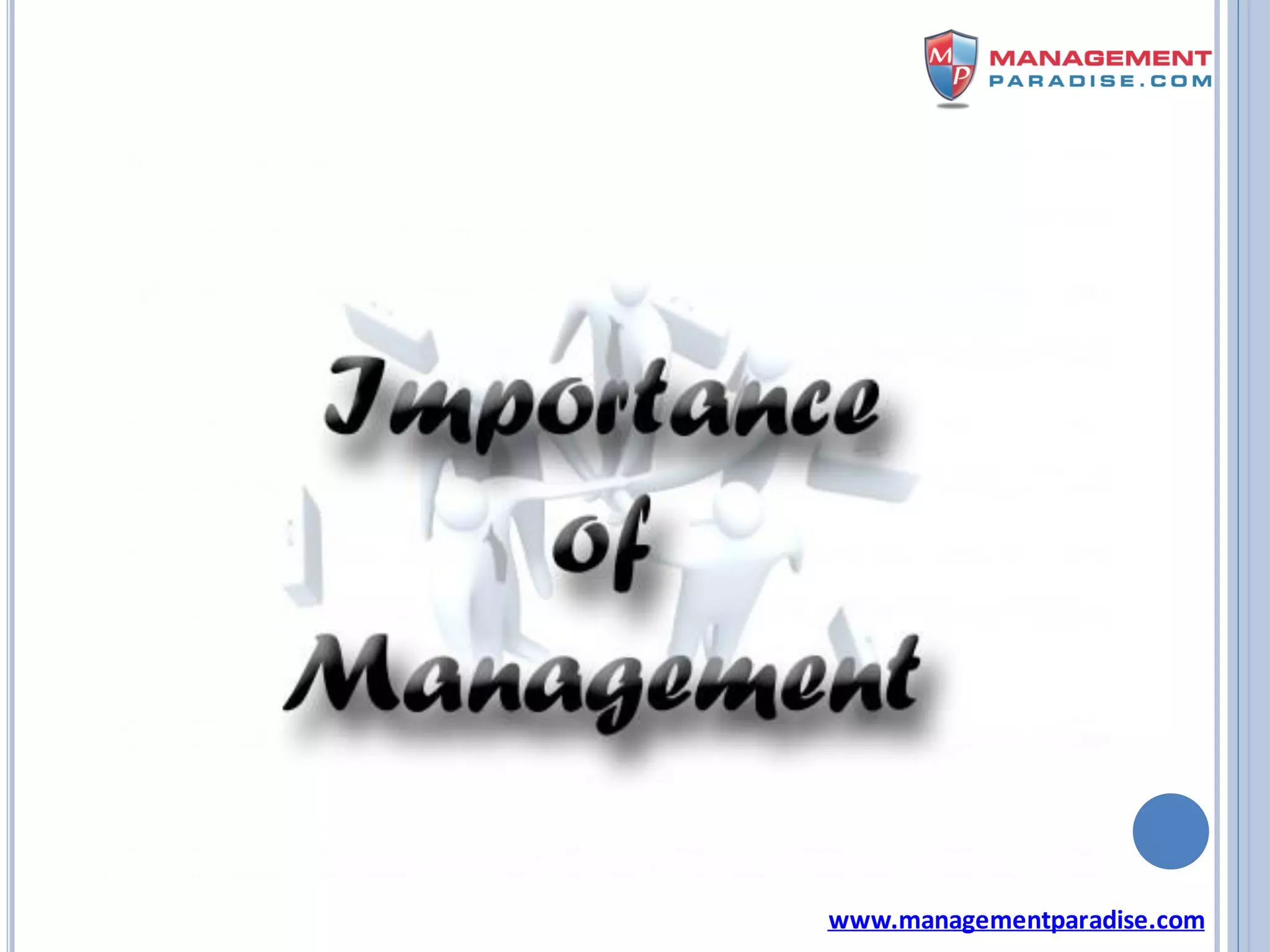Why management is important, | PDF