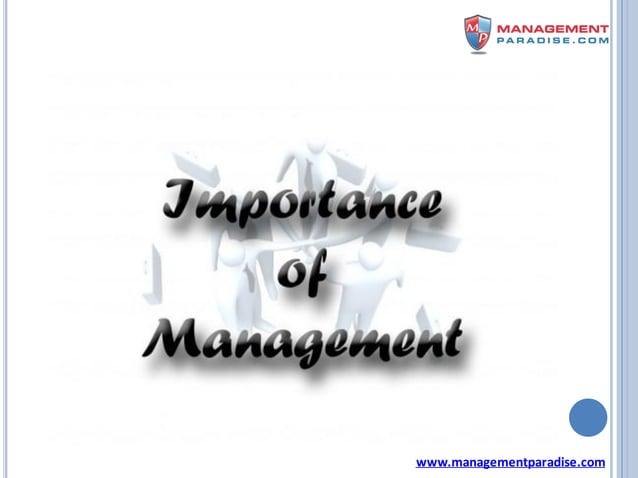 Why management is important, | PDF