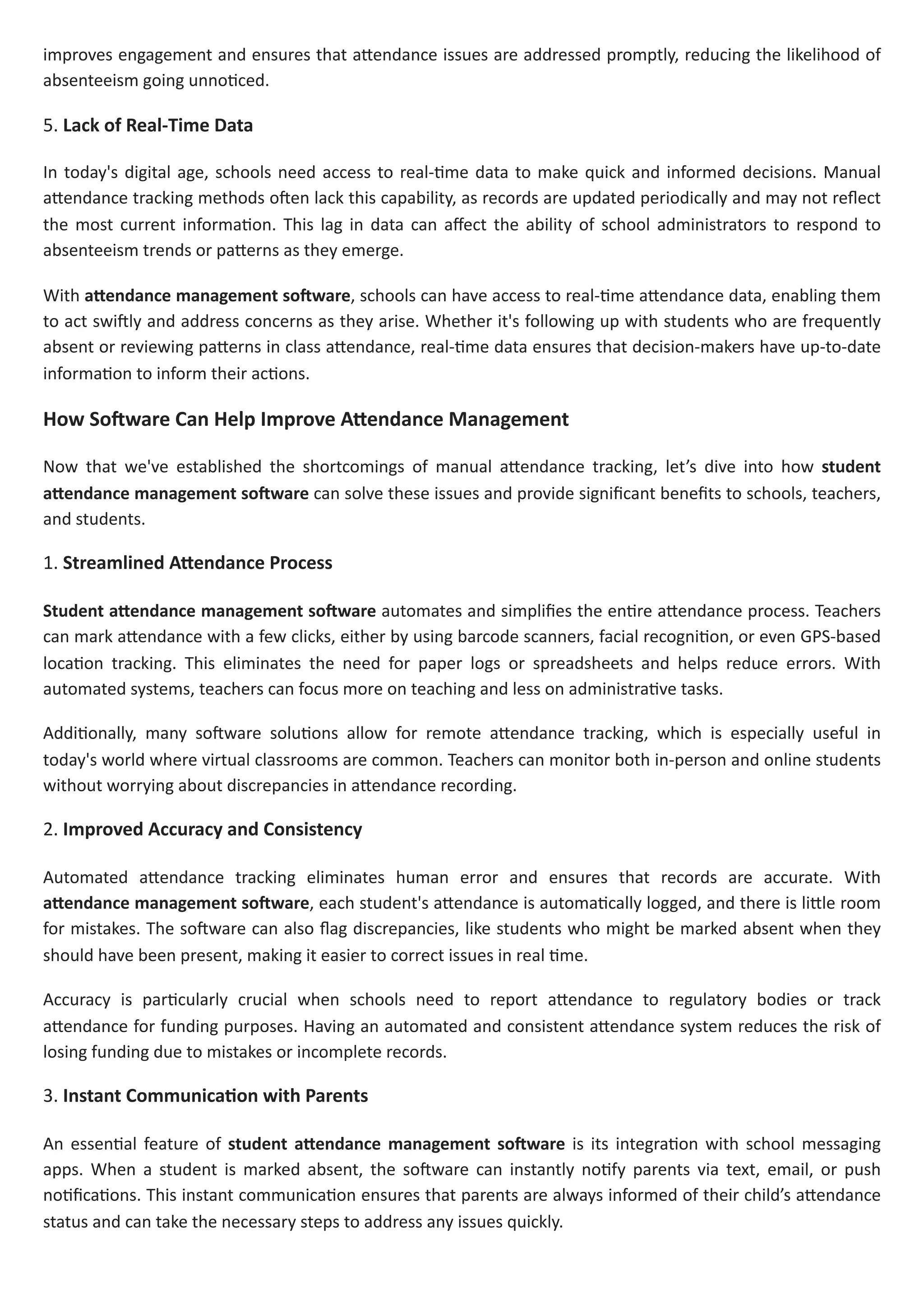 Why Manual Attendance Tracking Is Outdated and How Software Can Help | PDF