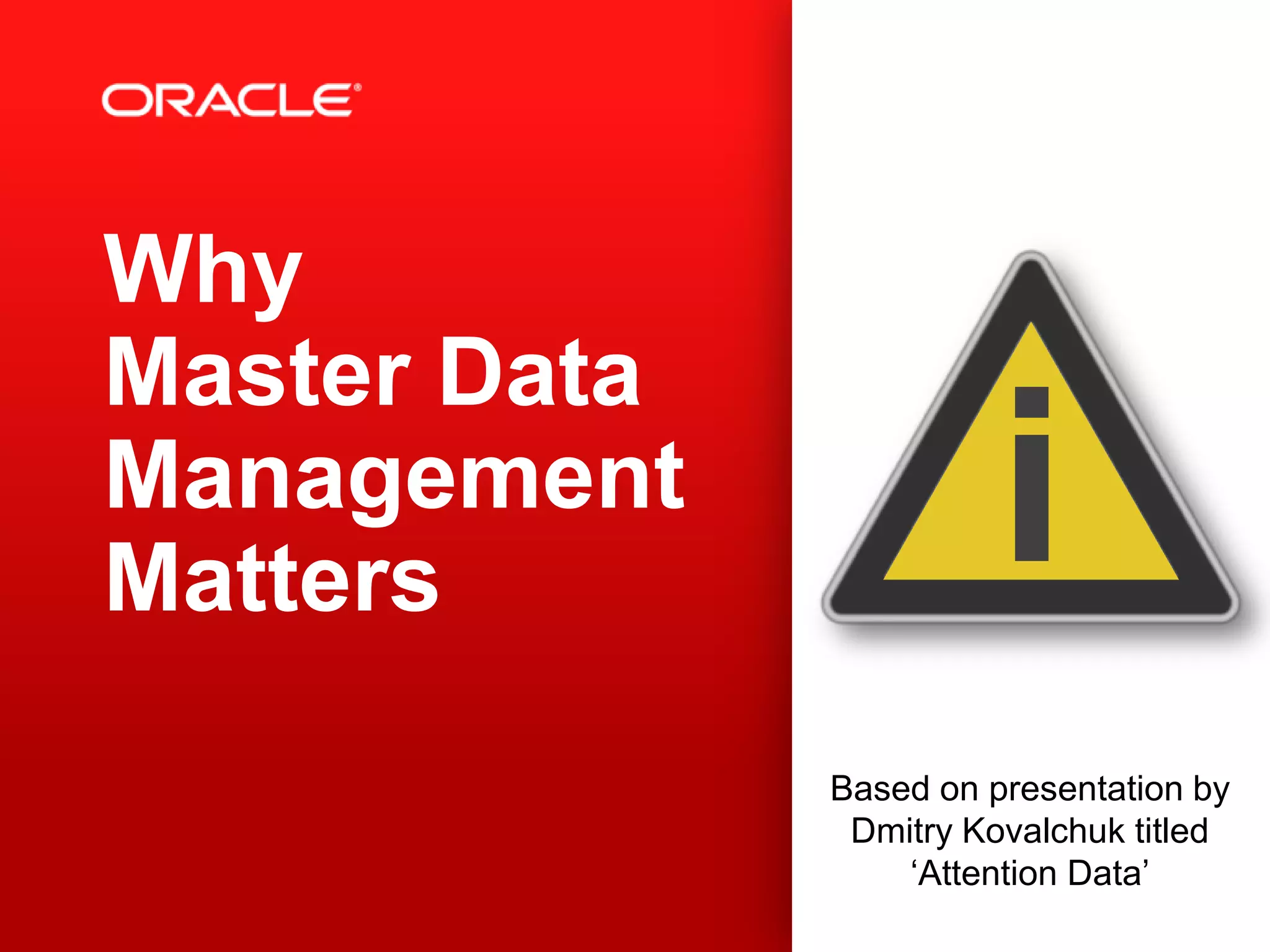 Why Master Data Management matters | PDF