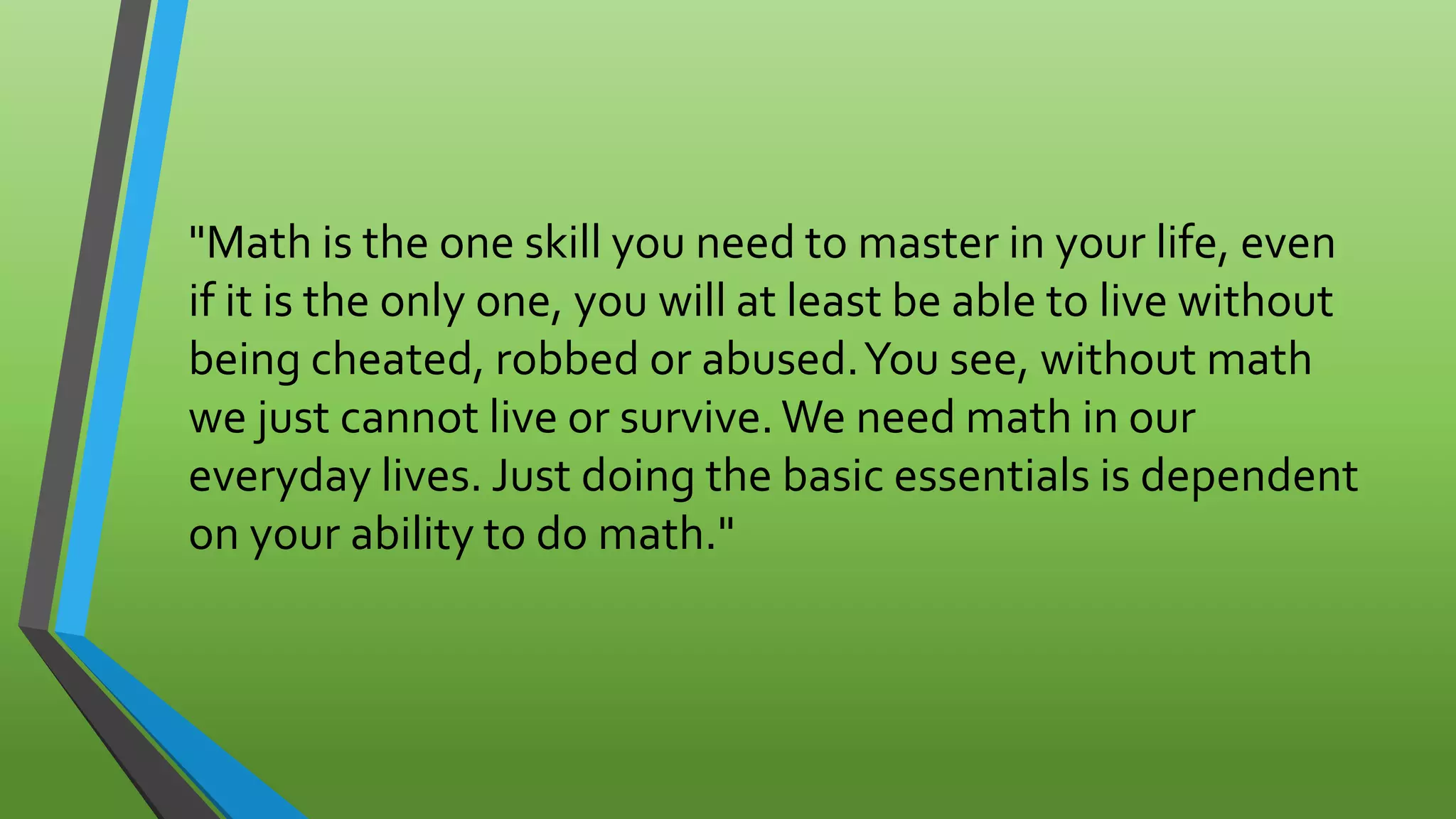 Why math is important | PPT