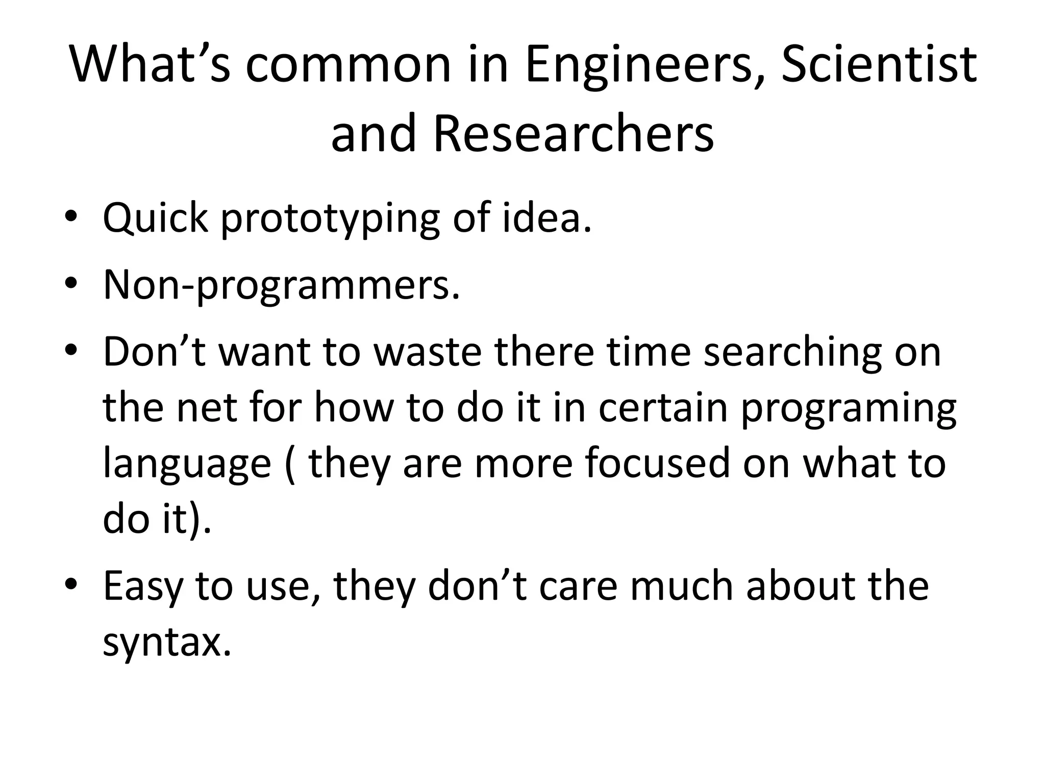 Why should I learn Matlab? | PPT | Free Download