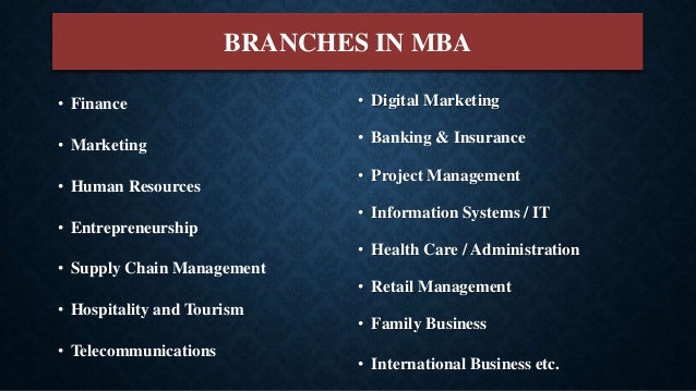 Why to Choose MBA and Career opportunities after MBA for different st…