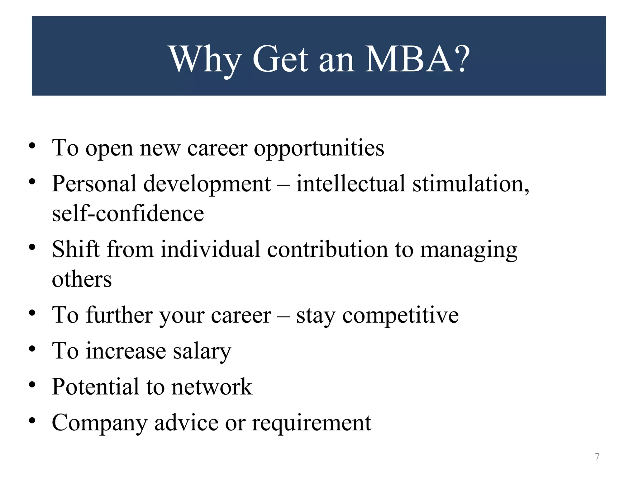 Why mba presentation | PPT