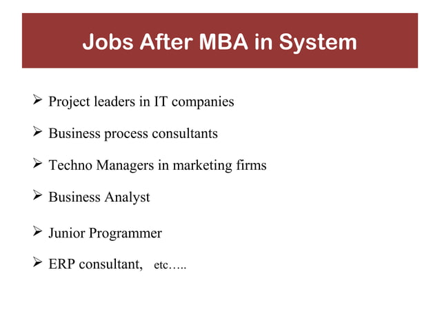 Why mba presentation | PPT