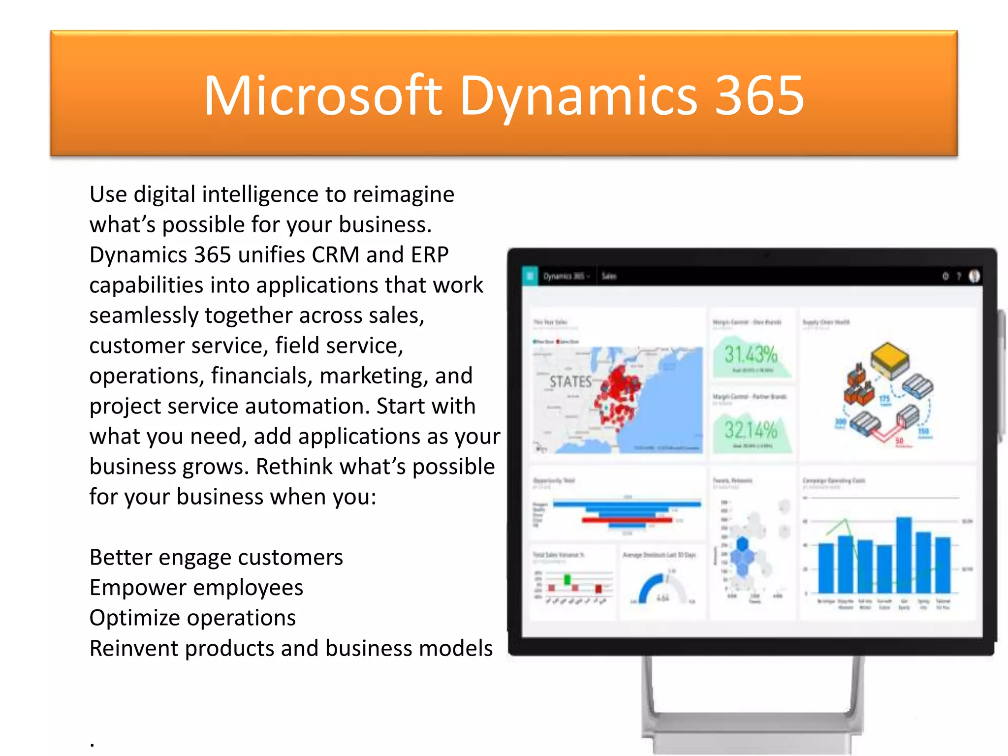 Why Microsoft Dynamics 365 ? | PPTX | Computer Software and Applications | Computing