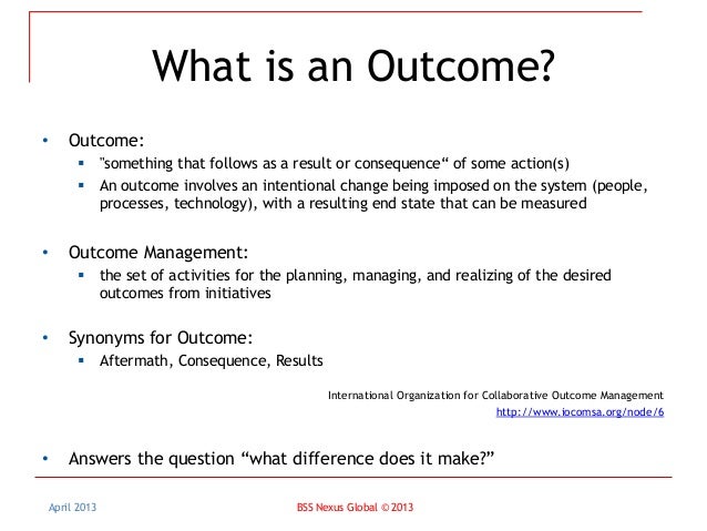 Why meaning matters - Outcomes, Benefits, CSFs, KPIs, Metrics and Mea…