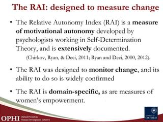 Autonomy in the WEAI | PPT