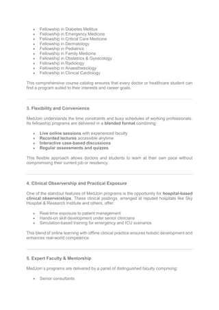 Why MedJoin Global Healthcare is the Best Choice for Every Doctor to Pursue an Online Fellowship ...