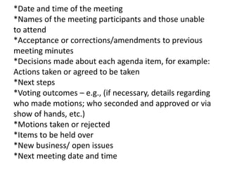 Why meeting minutes are important.ppt