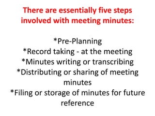 Why meeting minutes are important.ppt