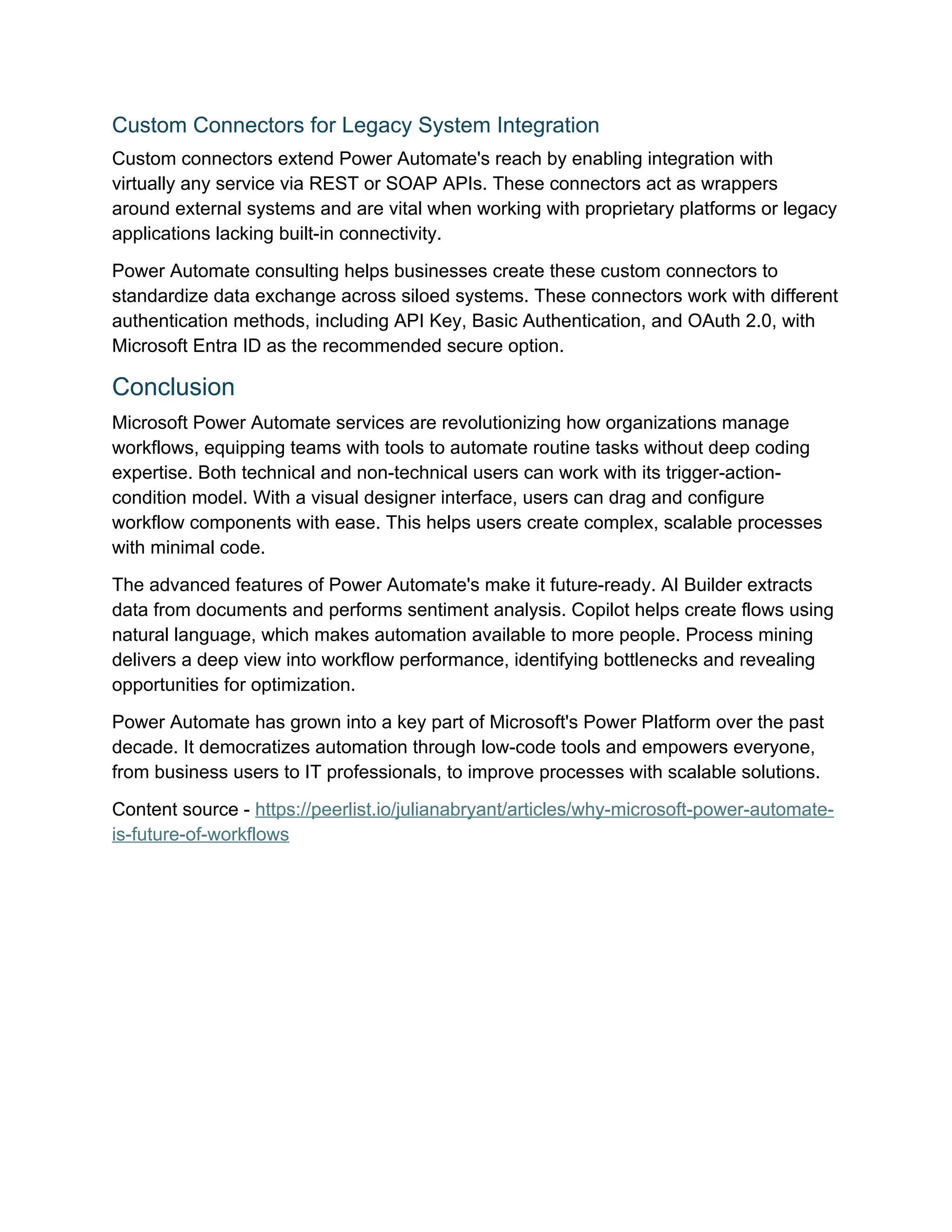 Why Microsoft Power Automate is the Future of Workflows | PDF