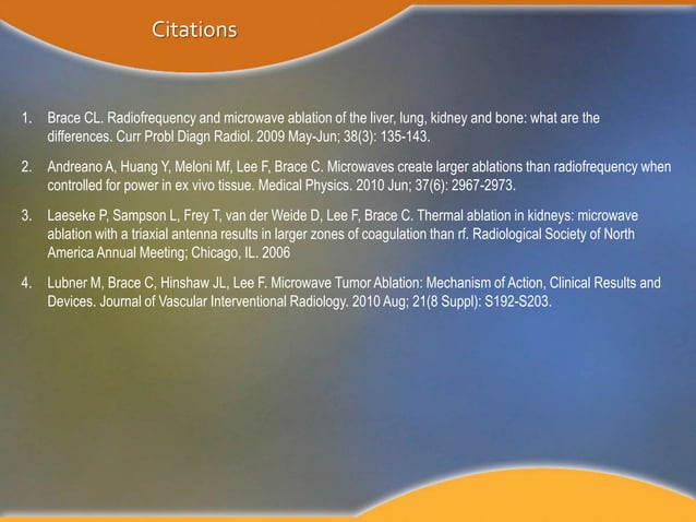 The Benefits of Microwave Ablation | PPTX | Chemistry | Science