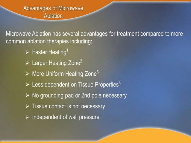 The Benefits of Microwave Ablation | PPTX | Chemistry | Science