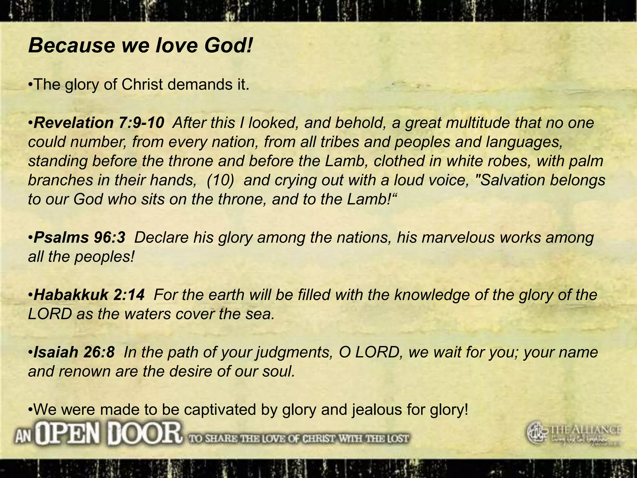 Why Missions? | PPTX