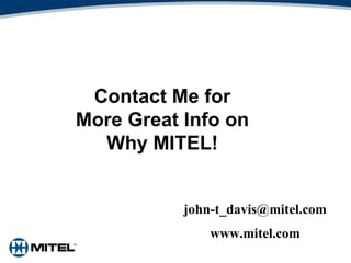 Why Mitel? | PPT
