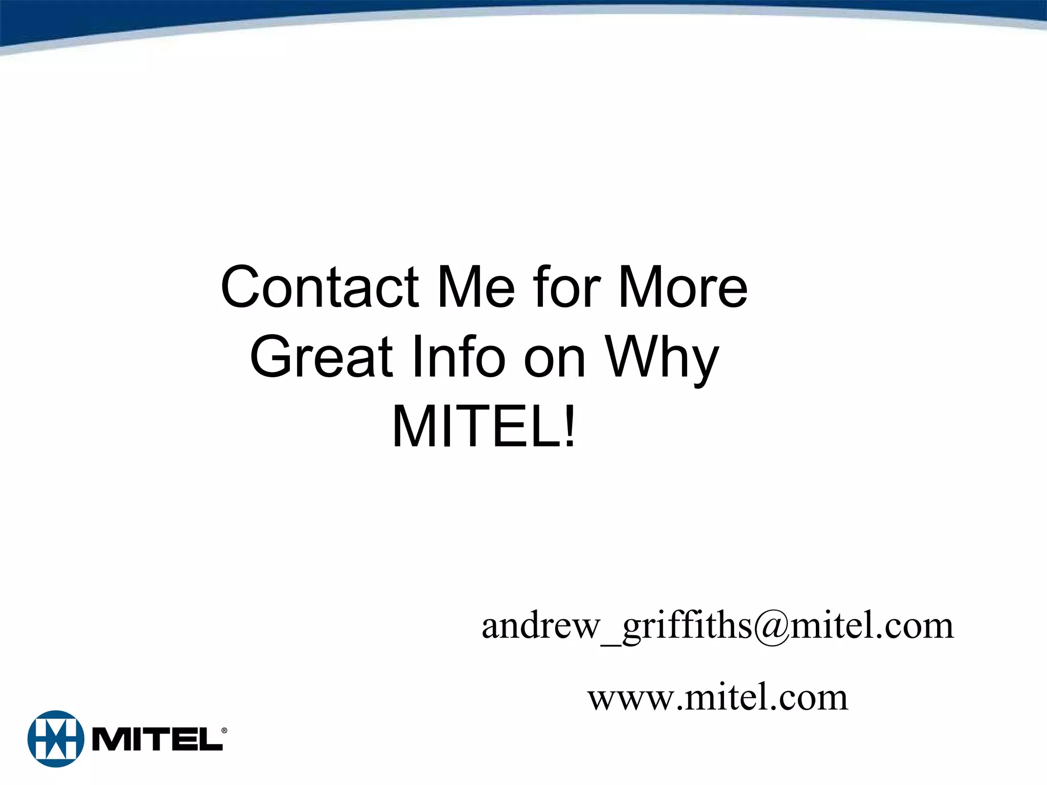 Why Mitel | PPT
