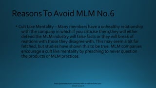 Why mlm is bad and why it should be avoided | ODP