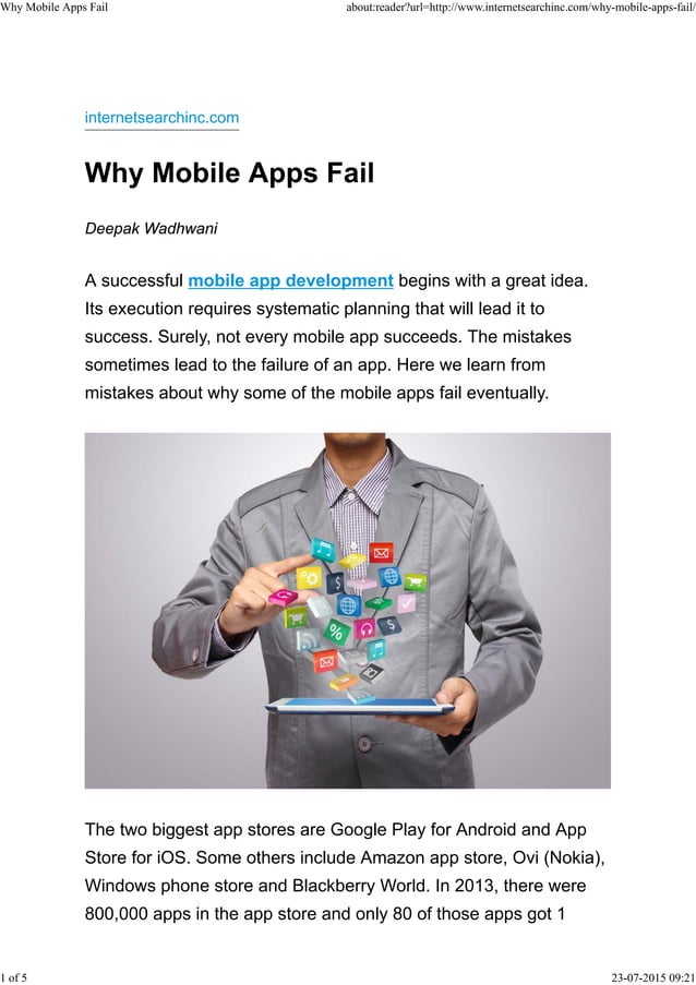 Why mobile apps fail | PDF