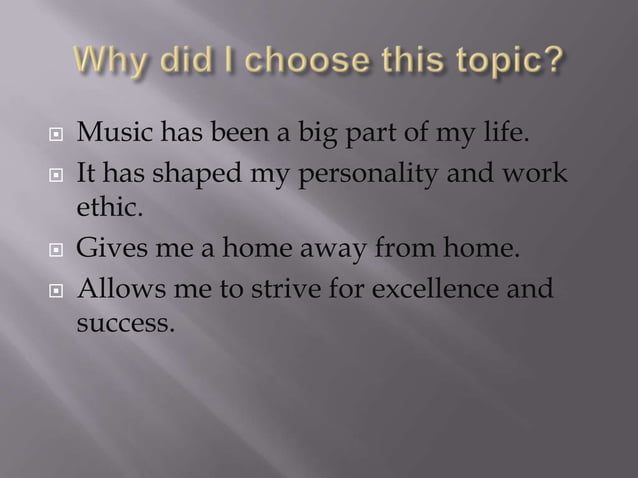 Why music is important | PPT