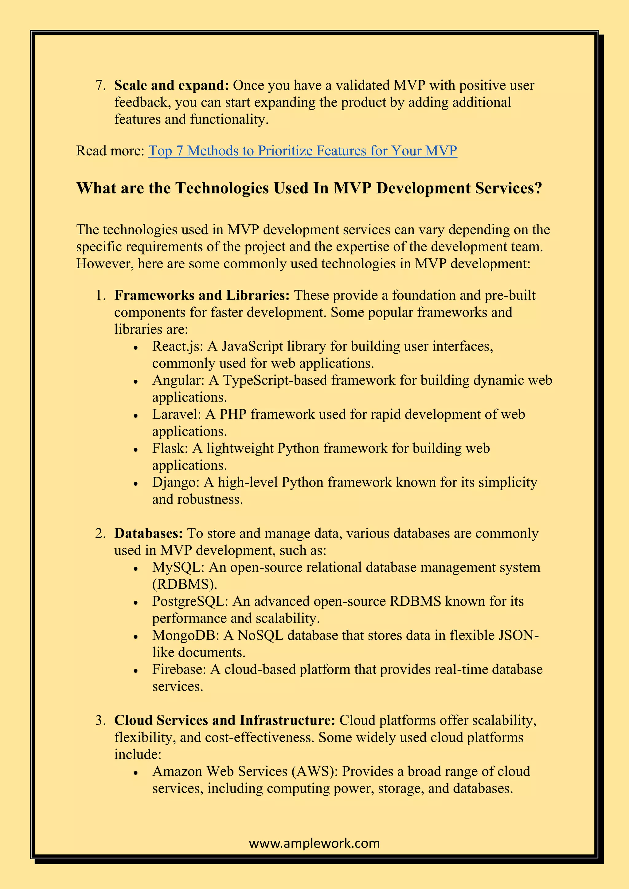 Why MVP Development Matters Creating User-Centric Products? | PDF | Cloud Computing | Internet