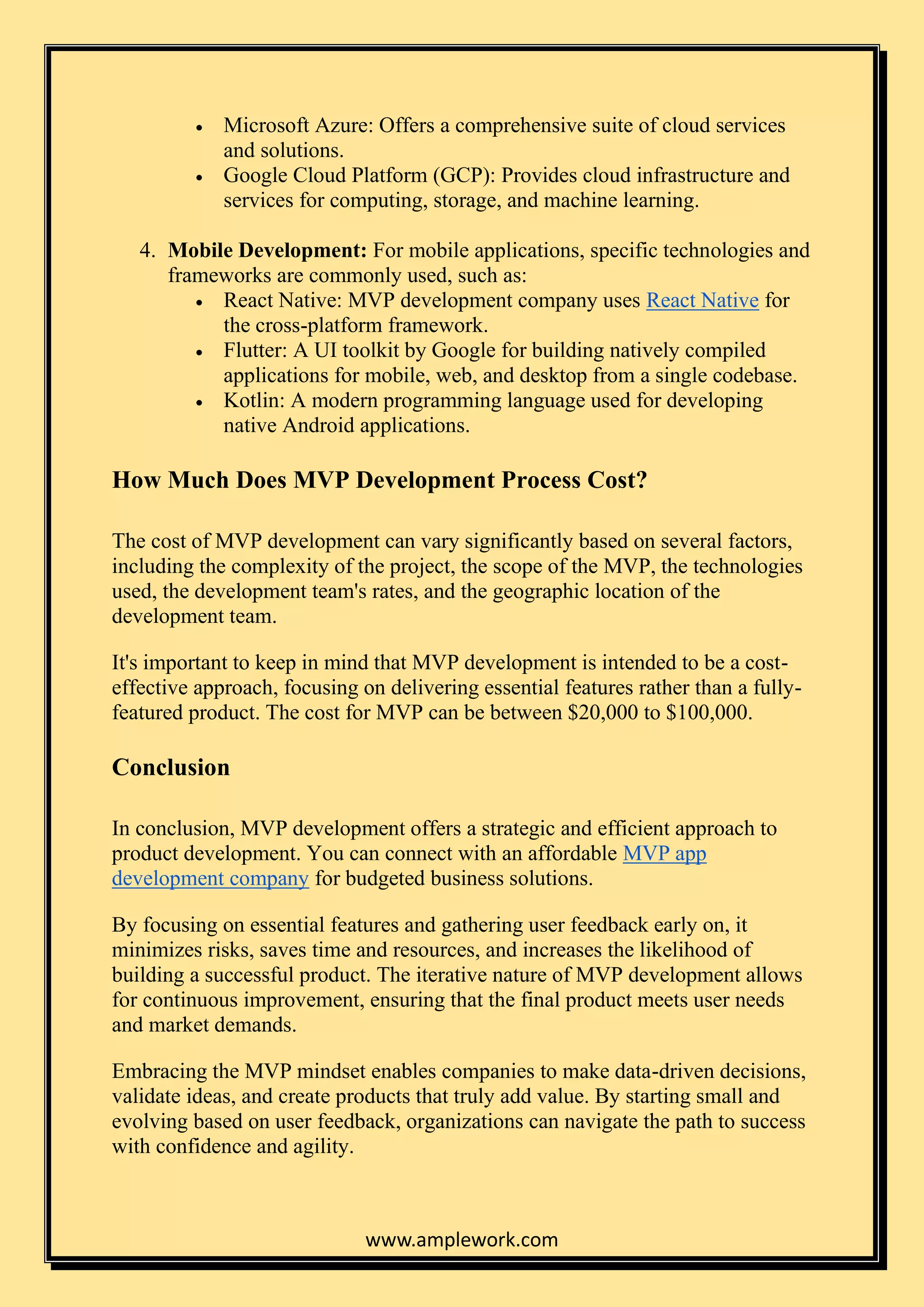Why MVP Development Matters Creating User-Centric Products? | PDF | Cloud Computing | Internet