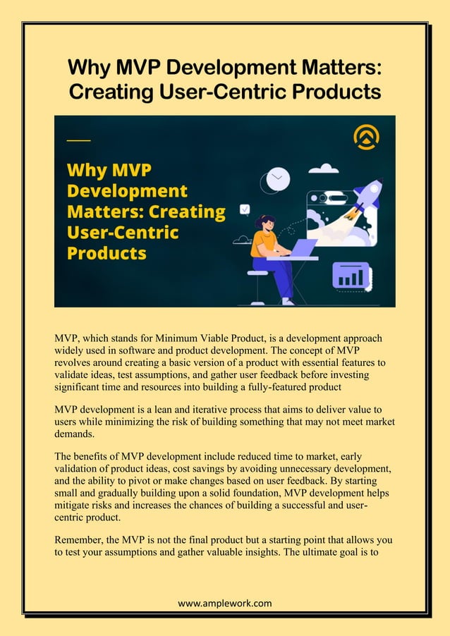 Why MVP Development Matters Creating User-Centric Products? | PDF ...