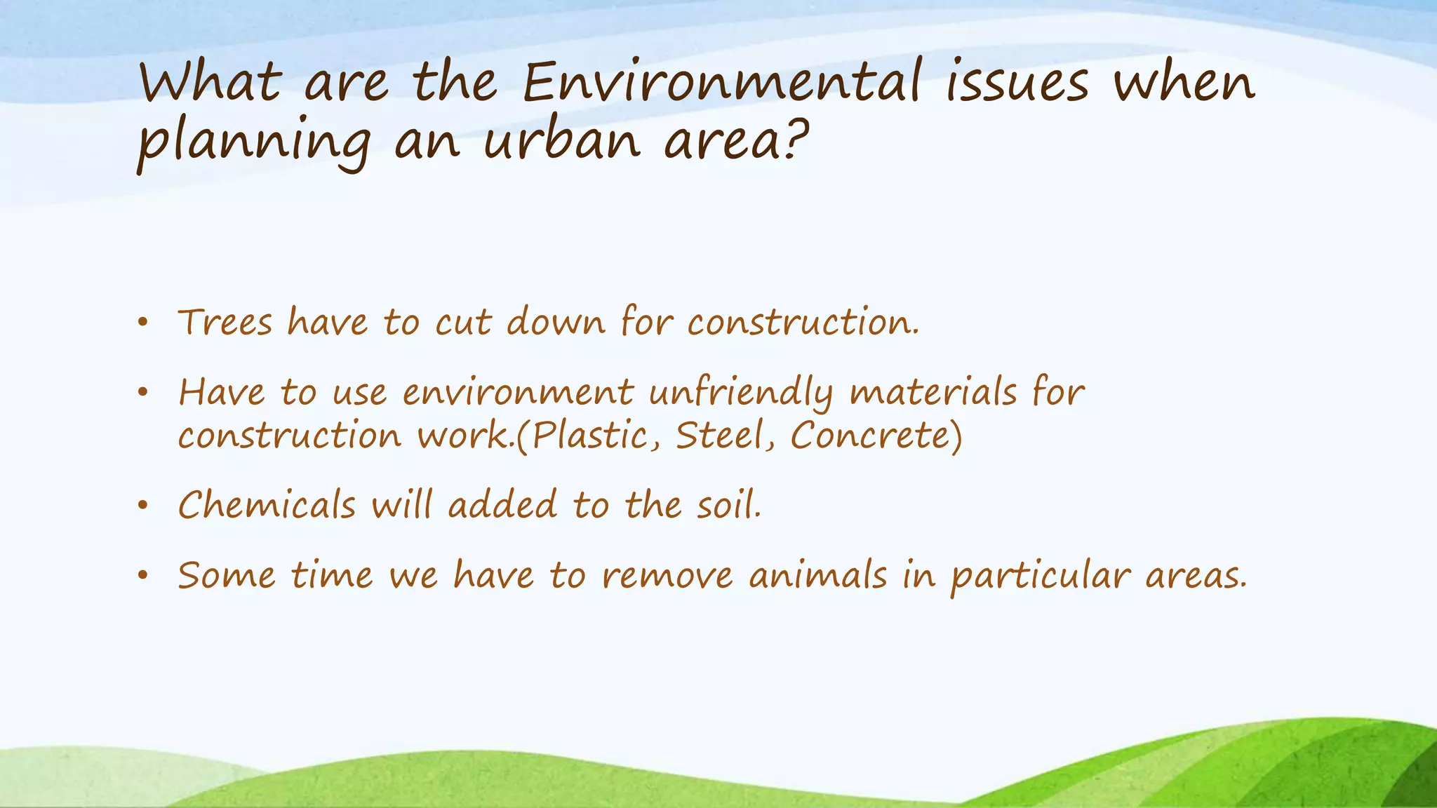 Why natural environment is important in urban planning | PPTX