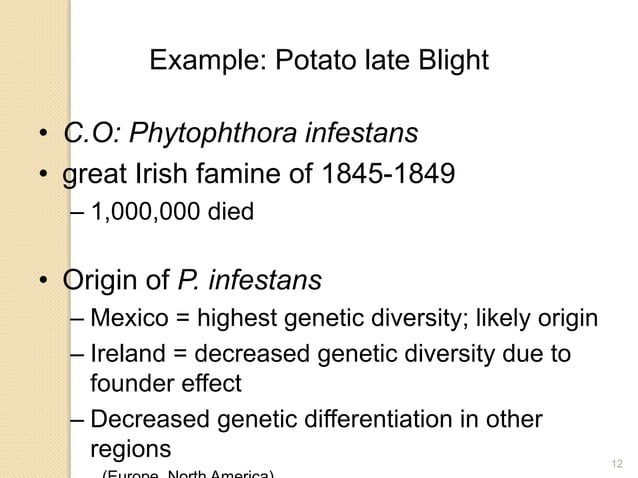 Why need to study population genetics & applications of population ...