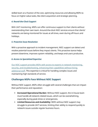 Why NOC Support is Essential for MSP Success in AI-NOC.docx