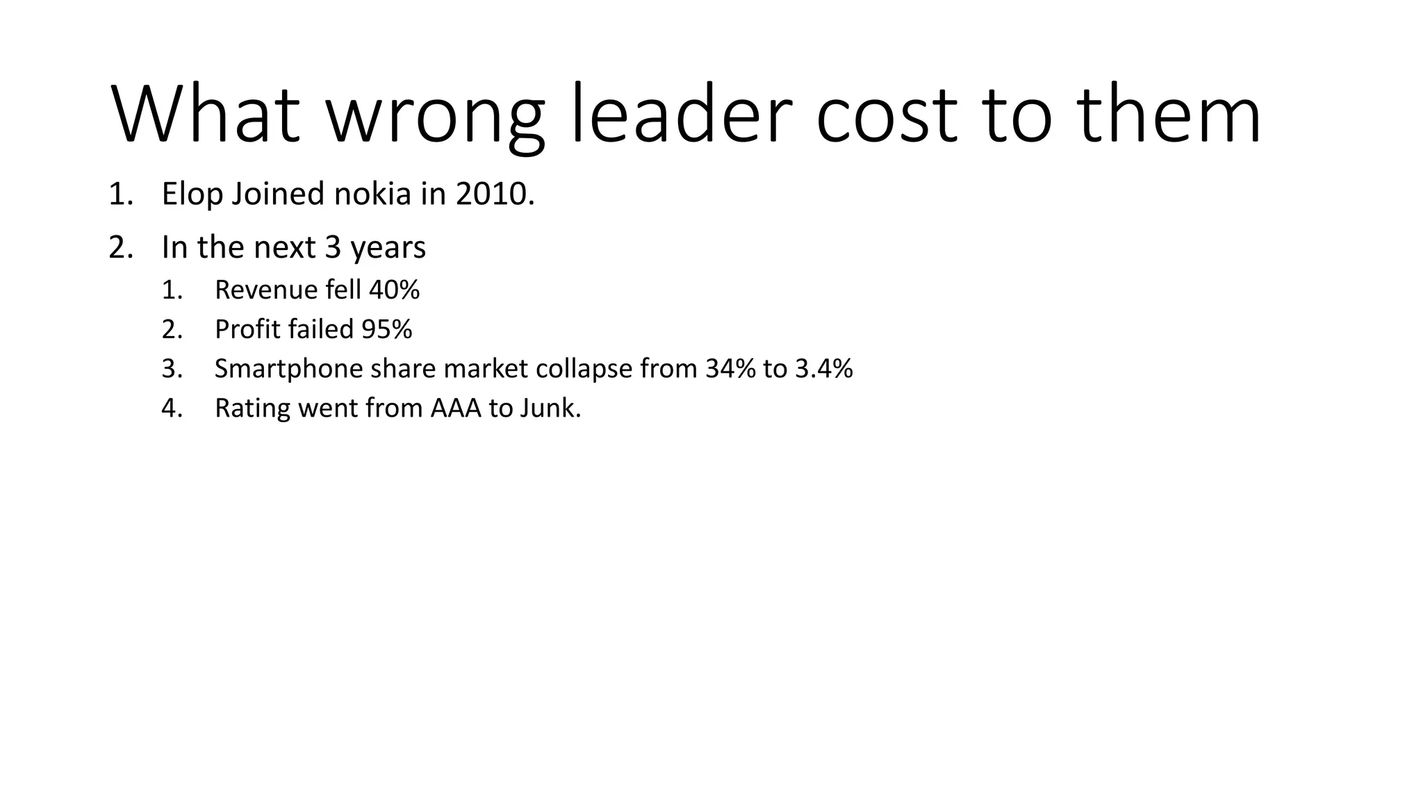 Nokia Failed, Why? | PPTX