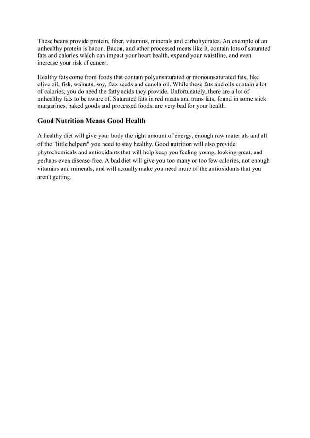 Why nutrition is important | PDF