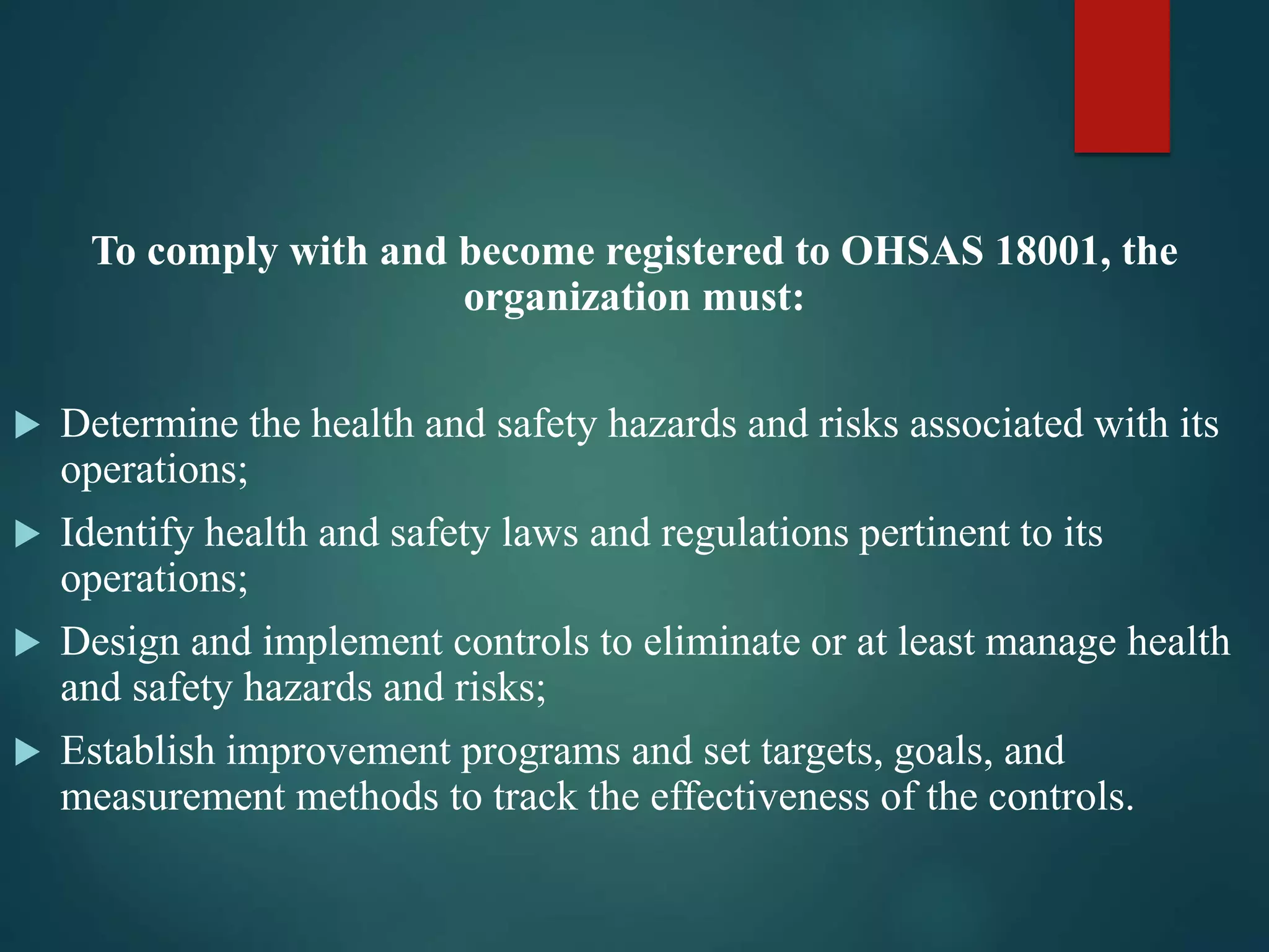 Why OHSAS18001 | PPTX