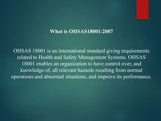 Why OHSAS18001 | PPTX