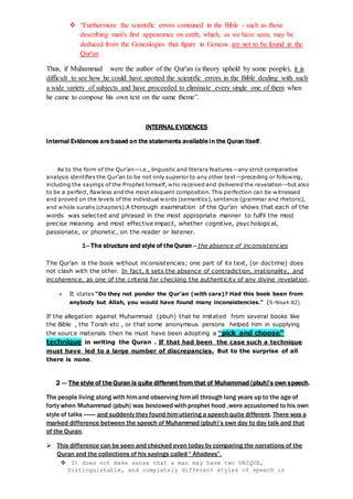 Why one should accept the quran as divine book | DOCX