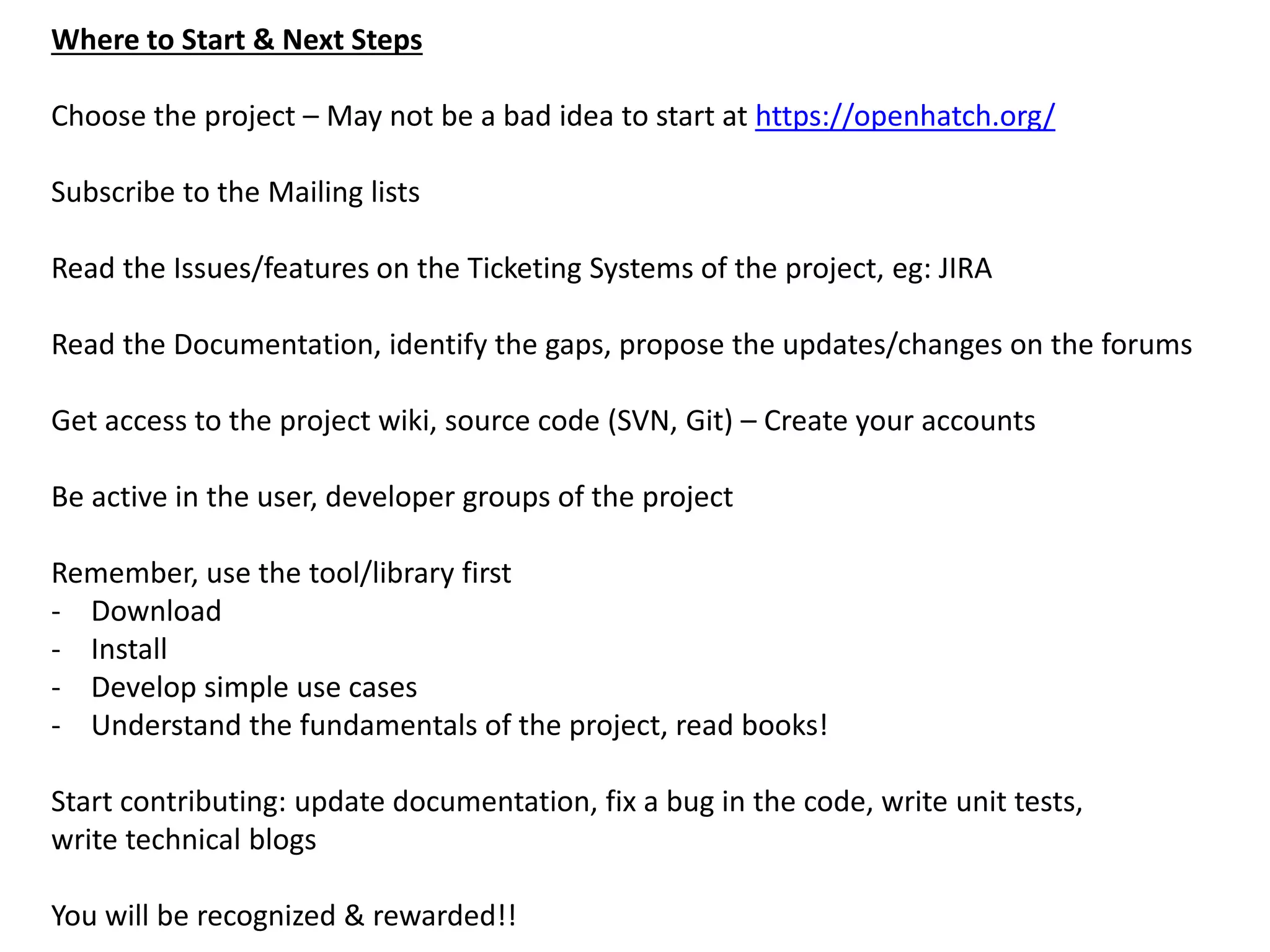 Why contribute to open source projects | PPT