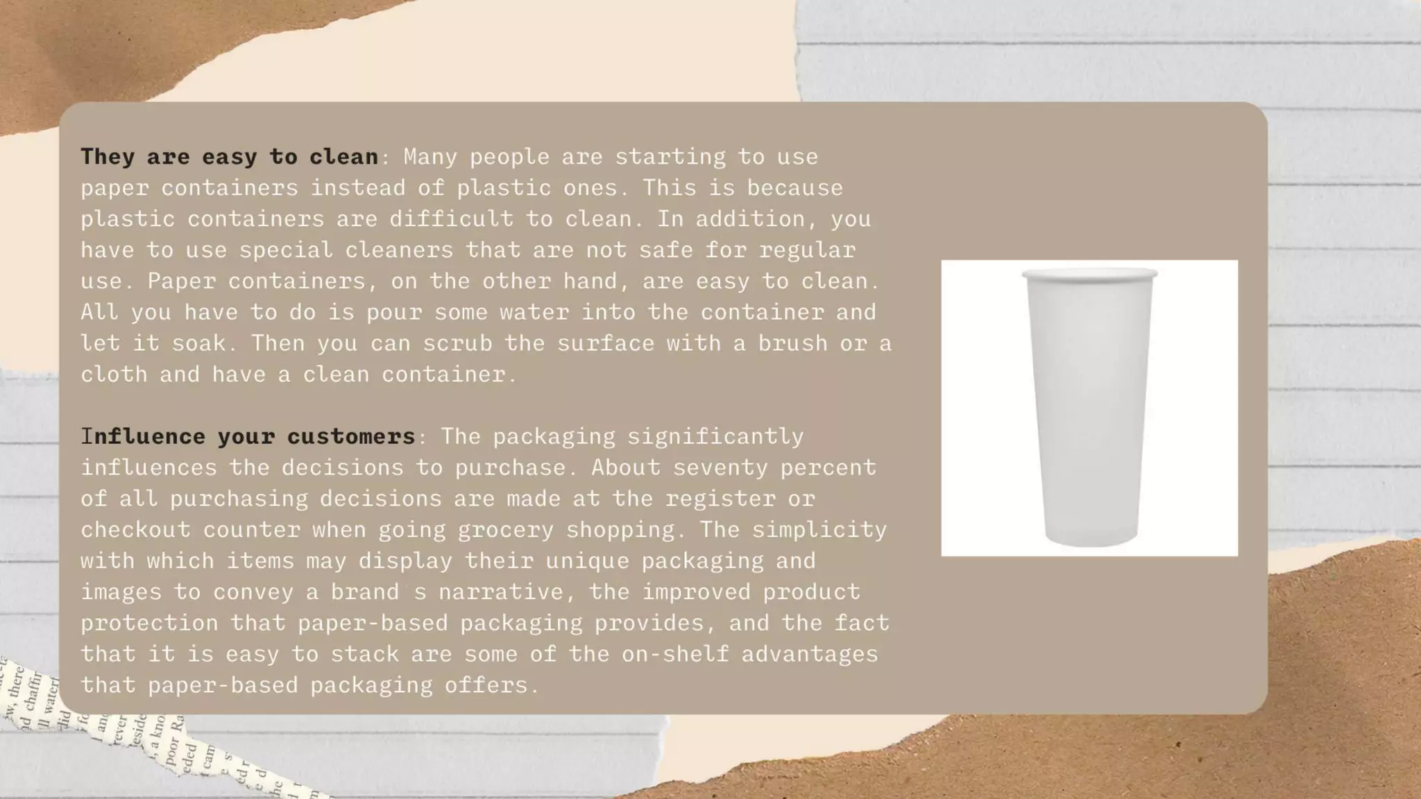 Why Paper To Go Containers Are The Way To Go? | PPTX